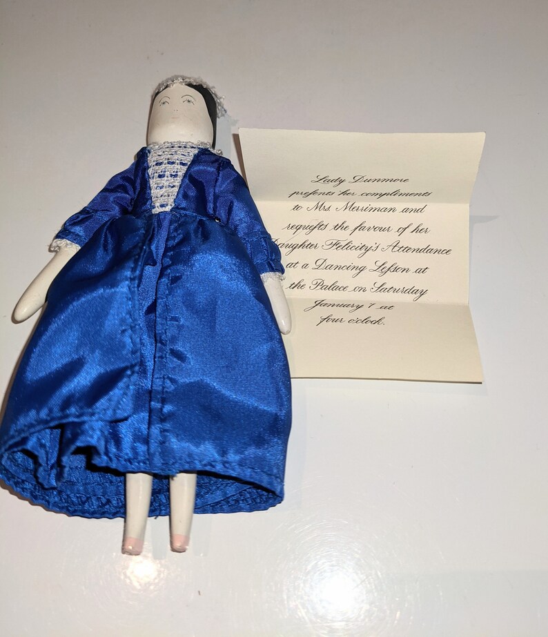 American Girl Pleasant Company 1991 Felicity Wooden Christmas Fashion ...