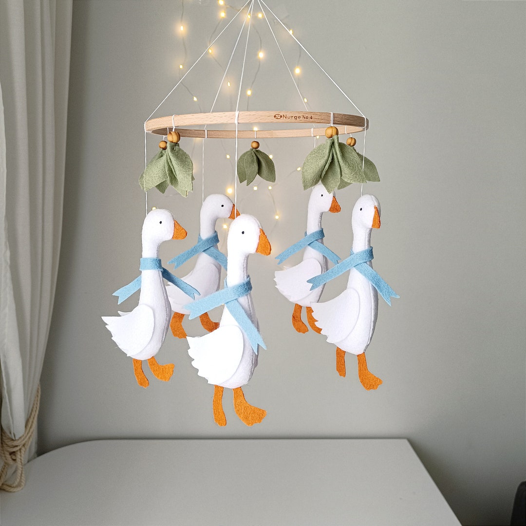 Goose Baby Mobile, Crib Mobile, Geese Mobile Nursery, Bird Mobile, Duck ...