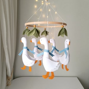 Goose Baby Mobile, Crib Mobile, Geese Mobile Nursery, Bird Mobile, Duck ...