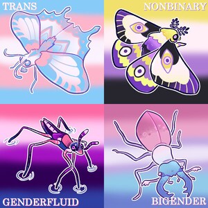 LGBT / Queer Pride Bug Stickers - Etsy