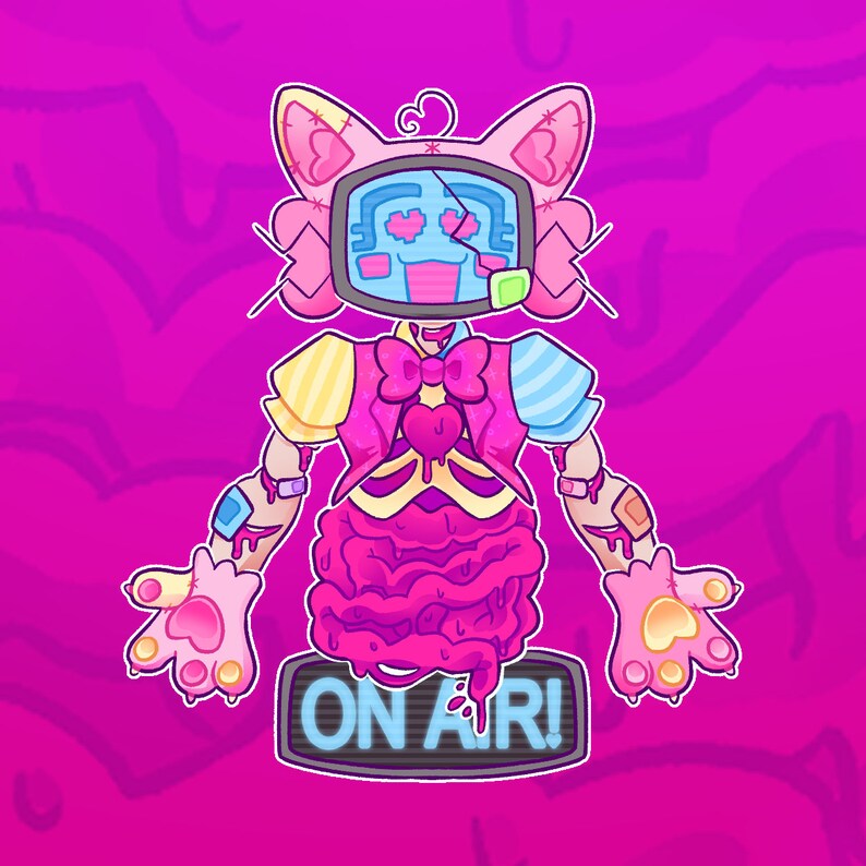 ON AIR Candy Gore Holographic Sticker - Etsy
