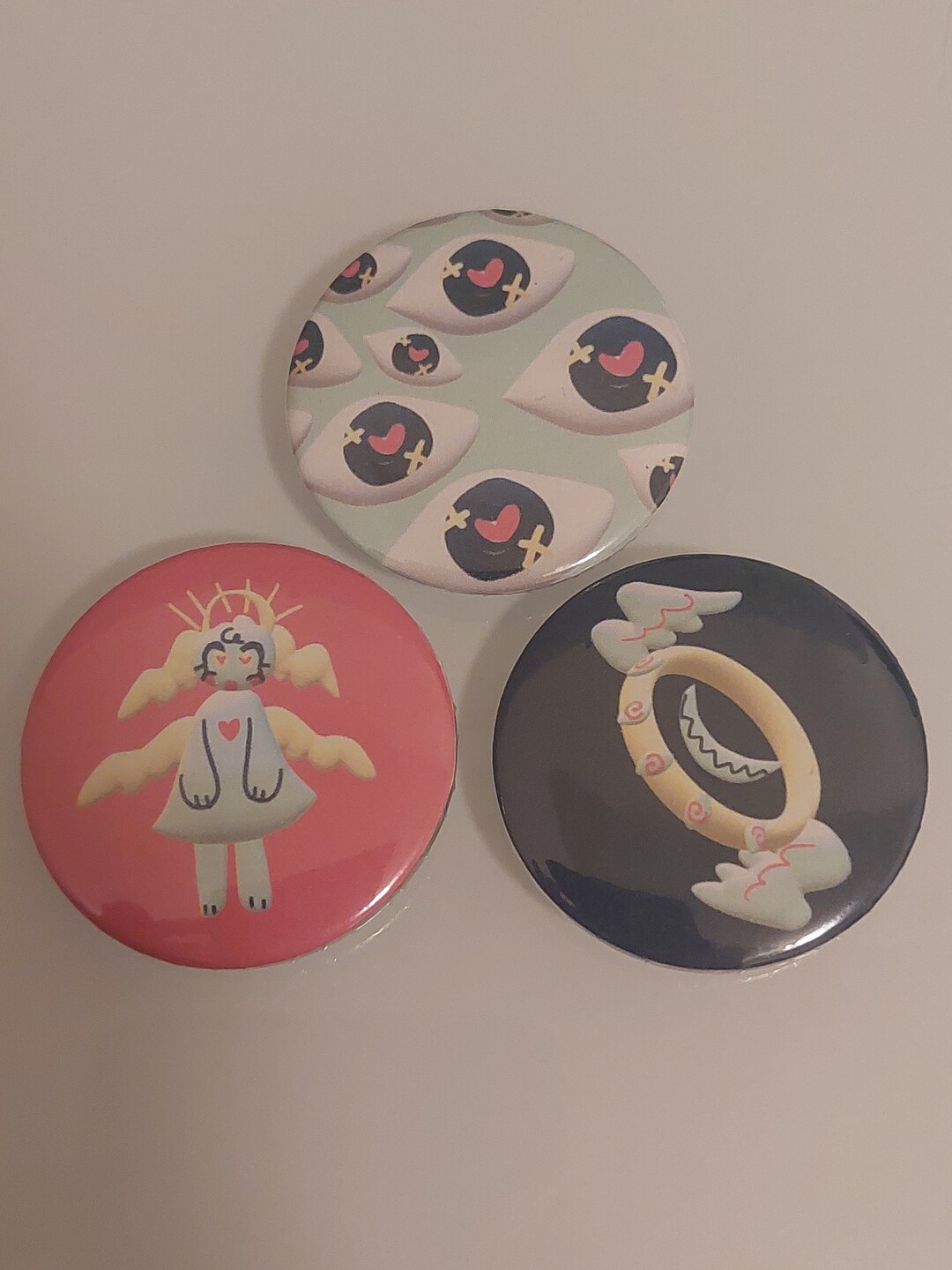 Angelic Button Pins - Etsy