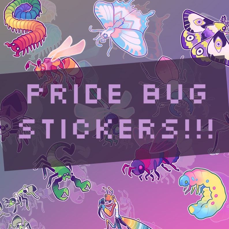 LGBT / Queer Pride Bug Stickers - Etsy