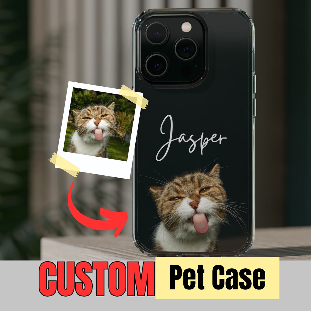 Custom Pet Phone Case Using Pet Photo and Name, Custom Cat Phone Case,custom Dog Phone Case ...
