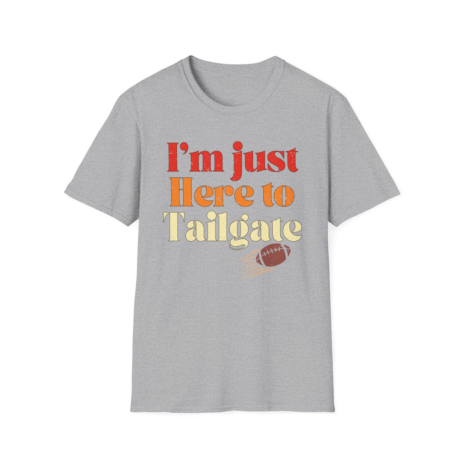 I'm Just Here to Tailgate,funny Football Shirt,homerun Football Tee ...