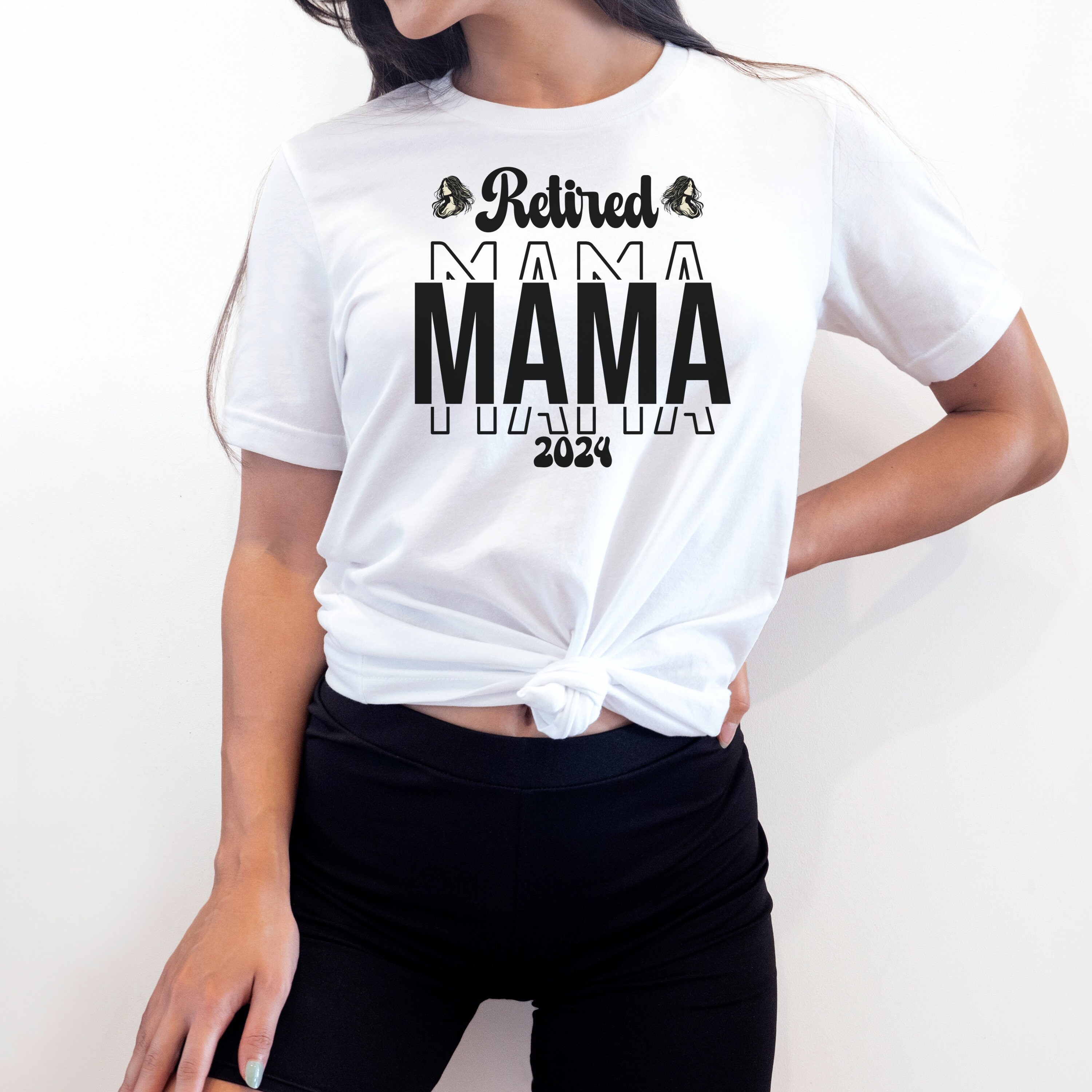 Retired Mama 2024, Retired 2024 Shirt, Retired Mom Shirt, Funny Retired ...