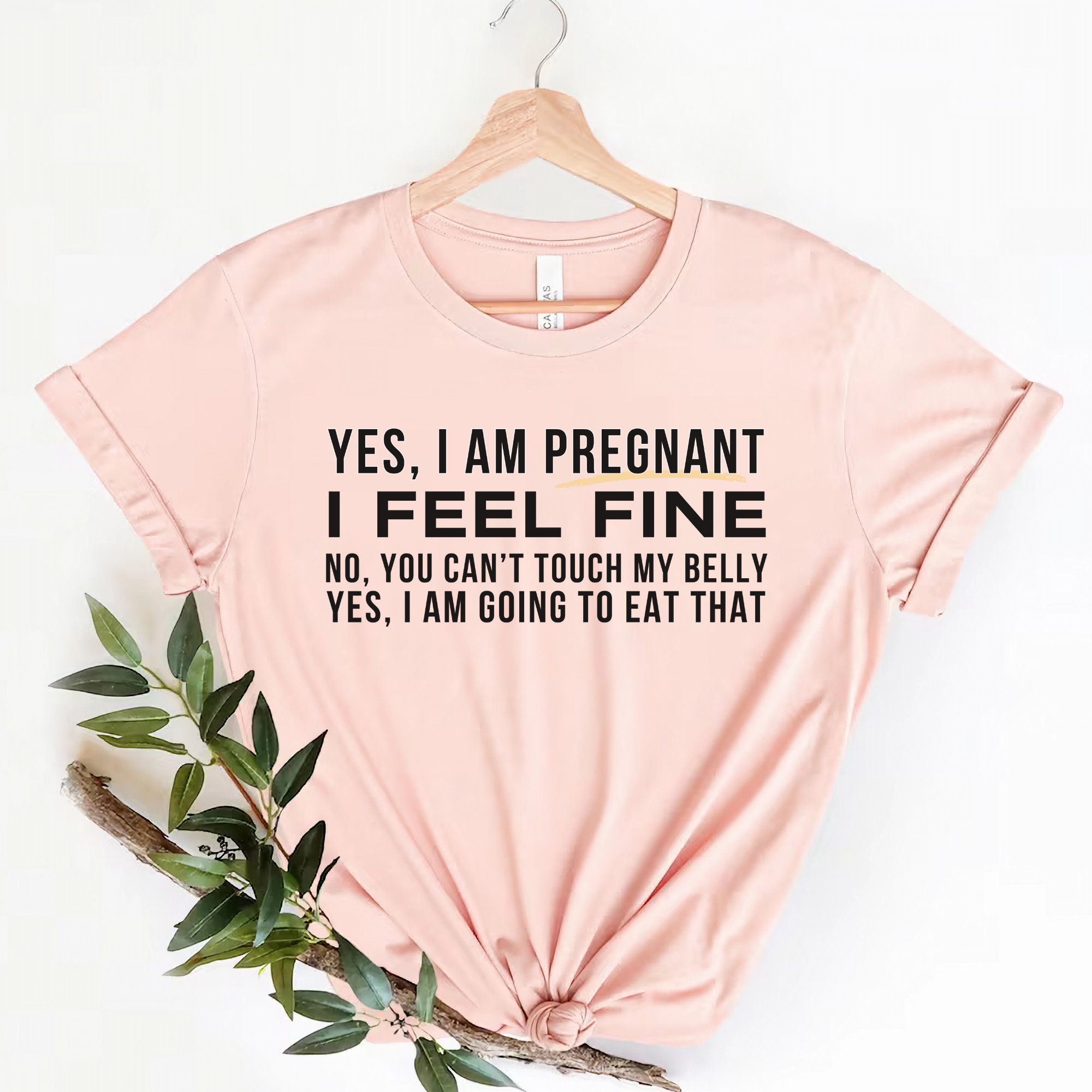 Funny Pregnancy Shirt,yes I Am Pregnant Shirt,maternity Shirt,cute Baby ...