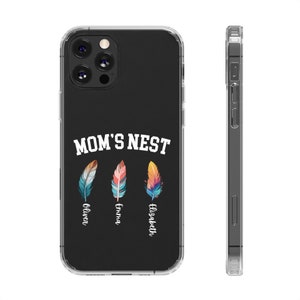 Personalized Mom Phone Case With Kids Names,custom Mama iPhone Case ...