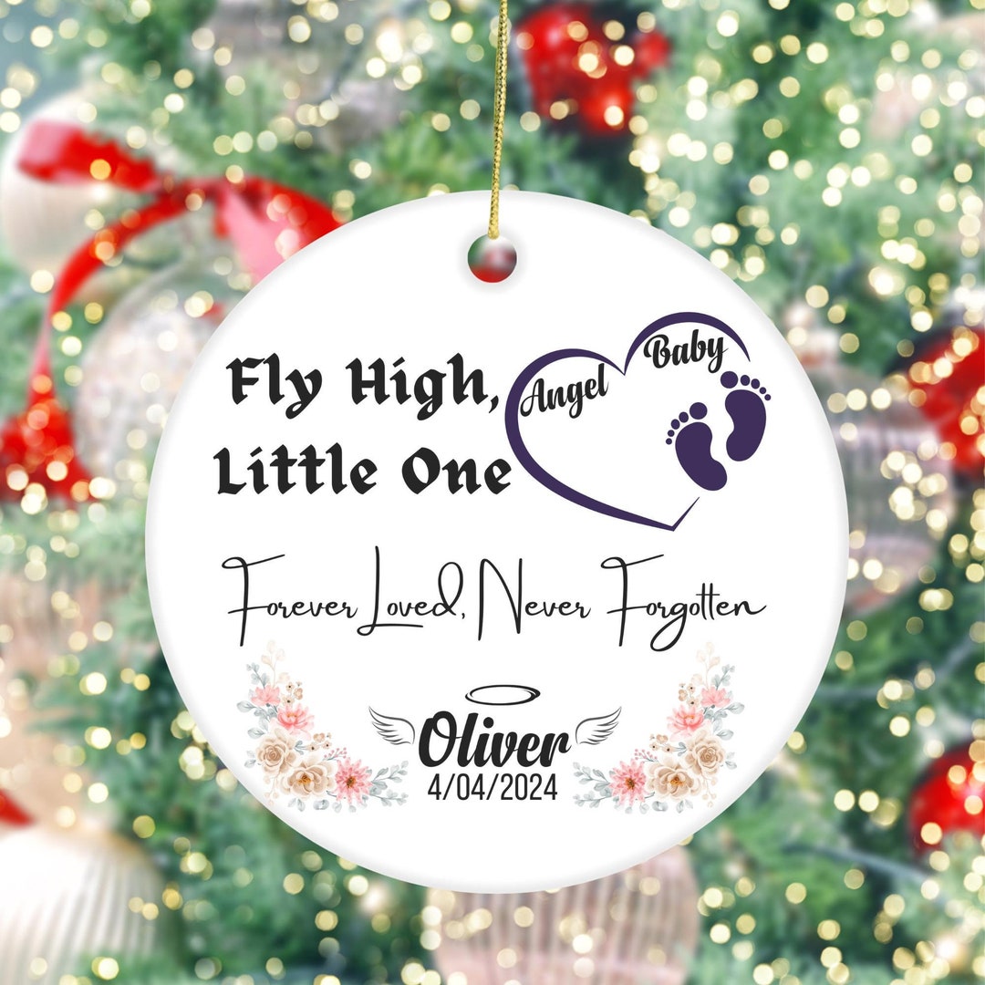 Personalized Baby Memorial Ornament,sympathy Gift,miscarriage Angel ...
