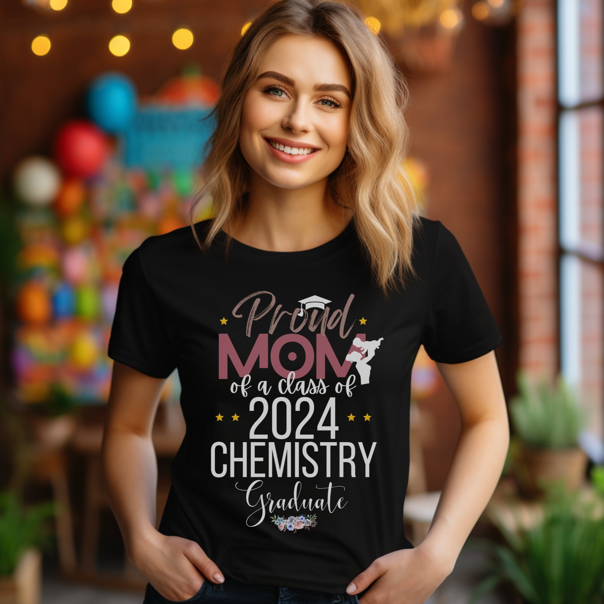 Proud Mom of A 2024 Chemistry Graduate Shirt,custom 2024 Graduate Mom ...