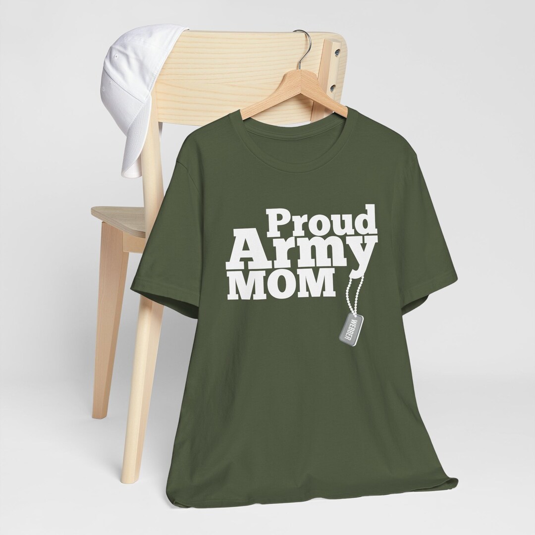Custom Proud Army Mom Shirt,personalized Army Mom Shirt,soldier Mom ...