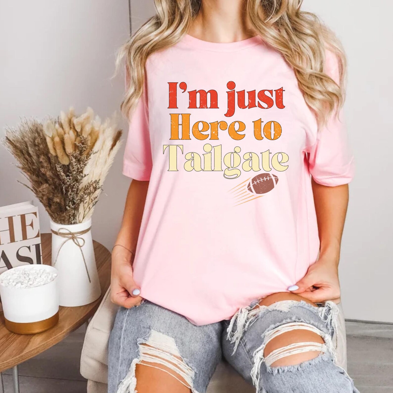I'm Just Here to Tailgate,funny Football Shirt,homerun Football Tee ...