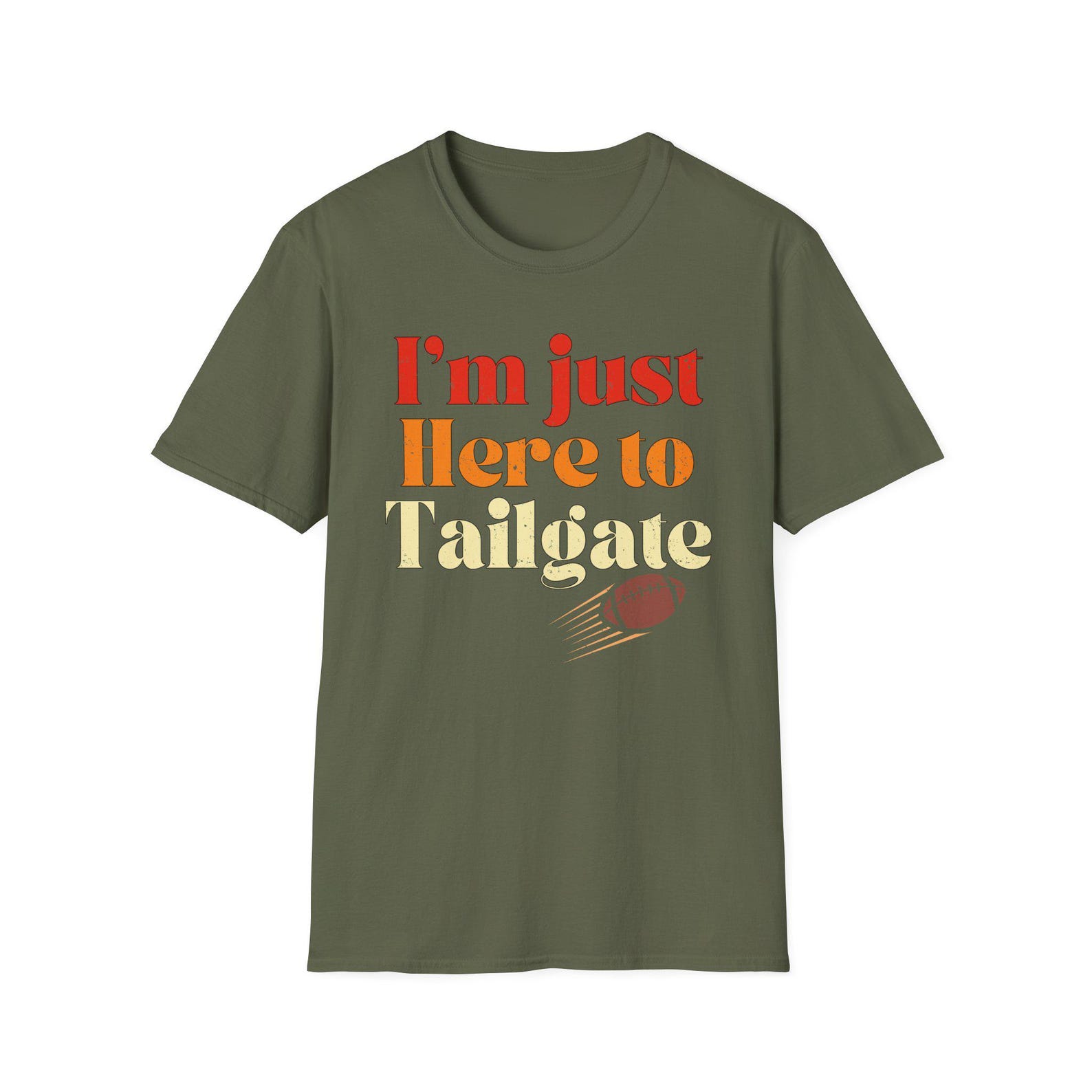 I'm Just Here to Tailgate,funny Football Shirt,homerun Football Tee ...