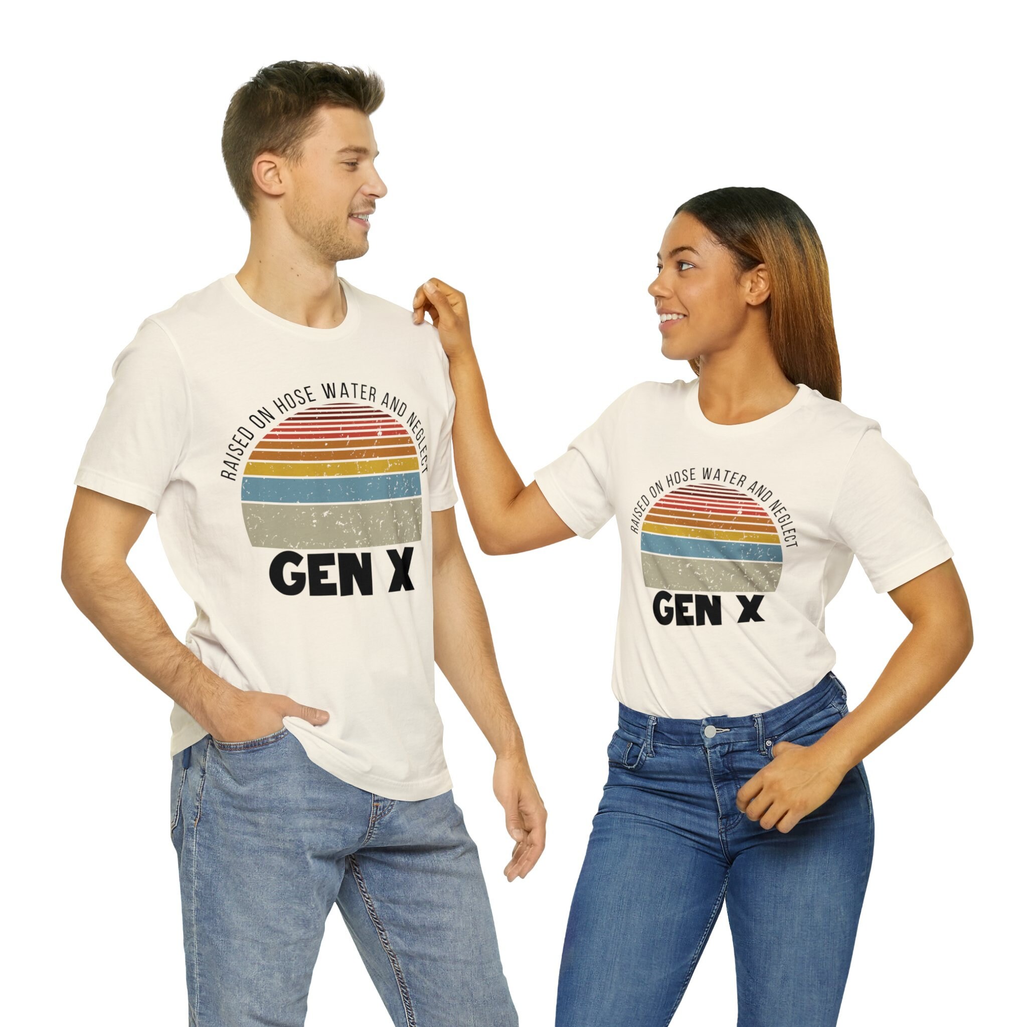 Gen X Raised on Hose Water and Neglect Tshirt,adult Sarcastic Shirts ...