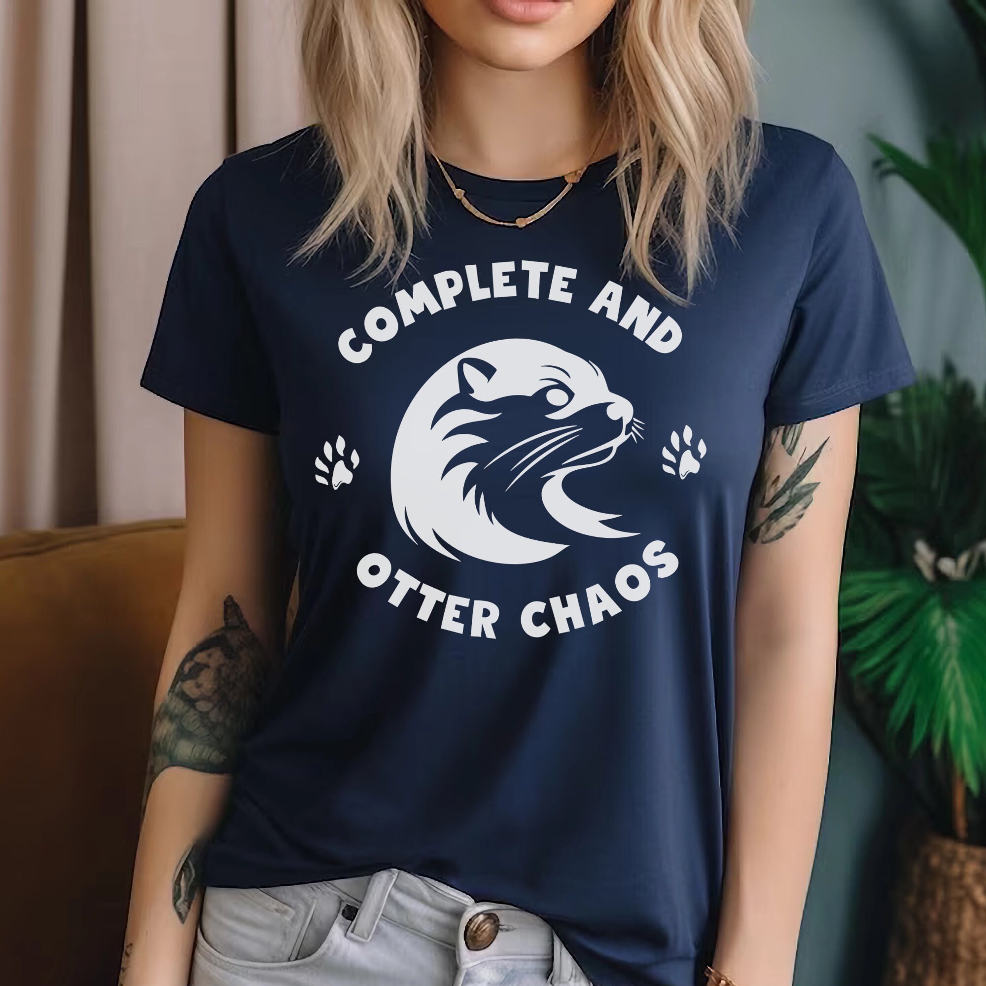 Complete and Otter Chaos Shirt,otter Clothes, Cute Funny Sea Otter ...
