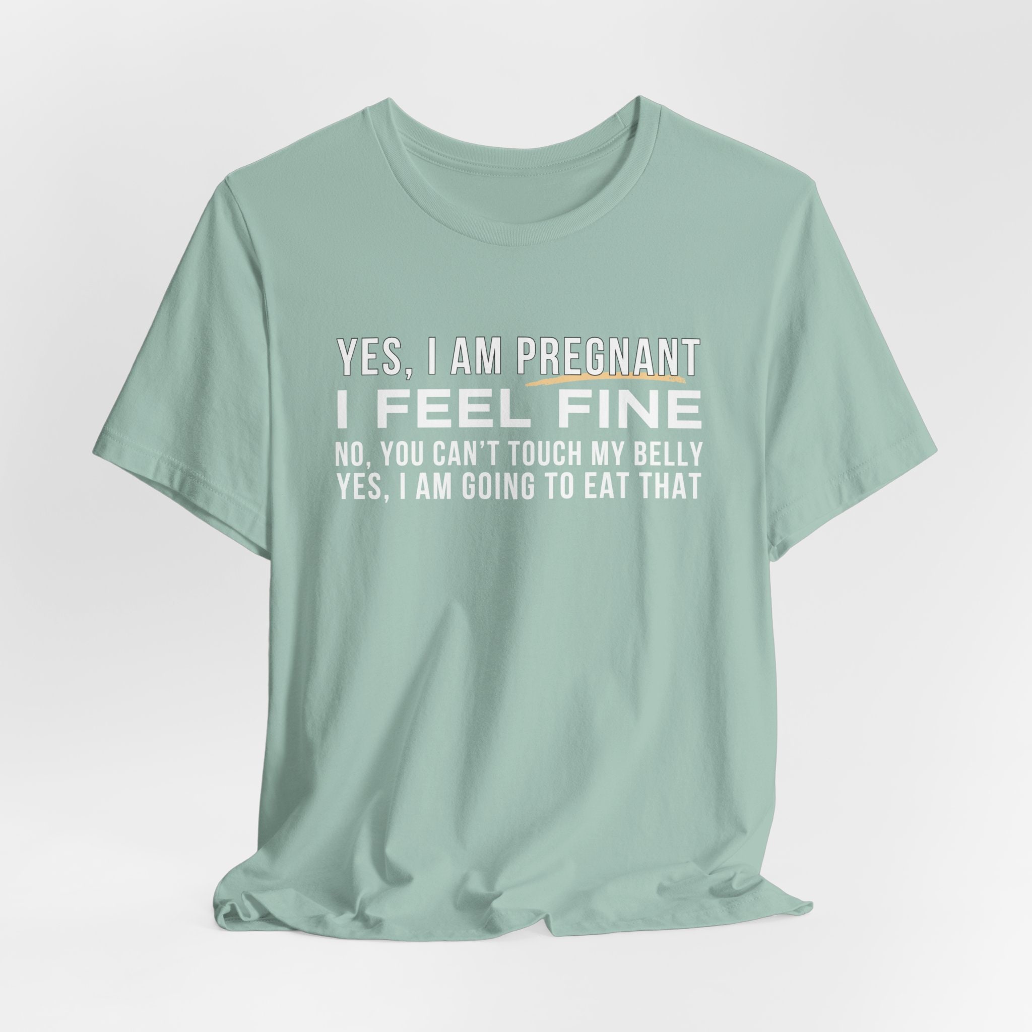 Funny Pregnancy Shirt,yes I Am Pregnant Shirt,maternity Shirt,cute Baby ...