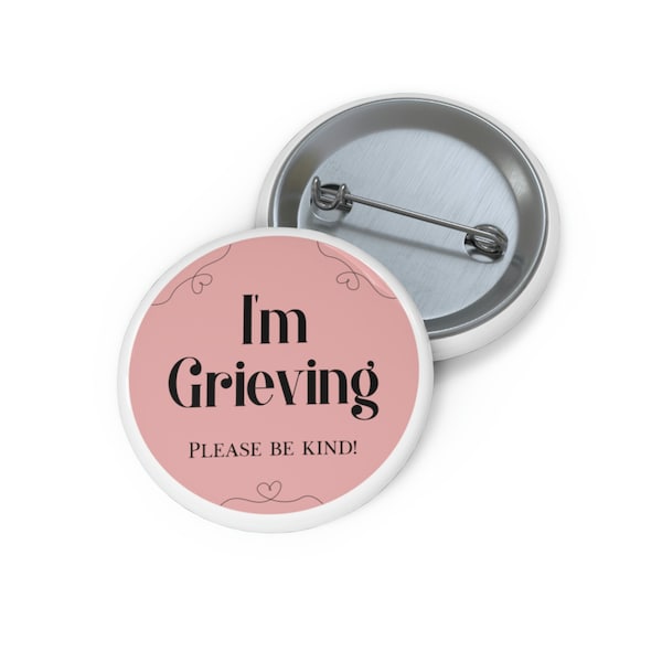 Pink Memorial Button - Etsy