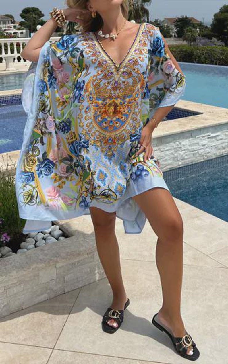 Blue Ocean Summer Floaty Dress - Etsy