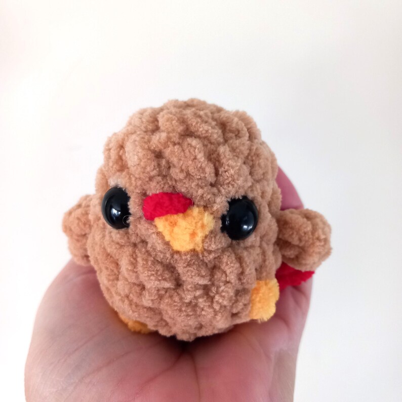 Baby Turkey No Sew Crochet Pattern, Amigurumi Keychain (PDF Pattern) - Etsy