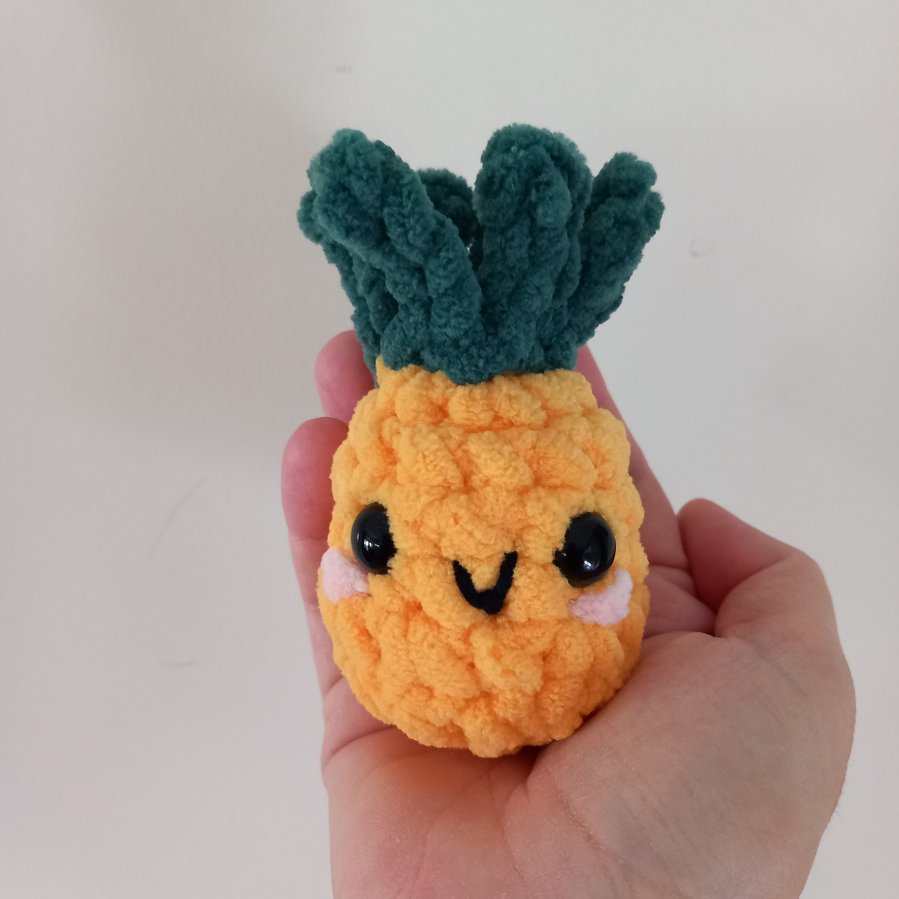 No Sew Mini Pineapple Crochet Pattern, Crochet Pineapple Pattern, PDF Pattern, Crochet Keychains ...