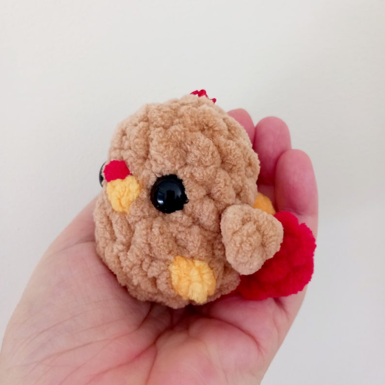 Baby Turkey No Sew Crochet Pattern, Amigurumi Keychain (PDF Pattern) - Etsy