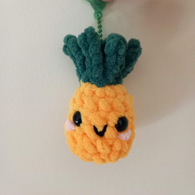No Sew Mini Pineapple Crochet Pattern: Summer Keychains (PDF Pattern) - Etsy Canada