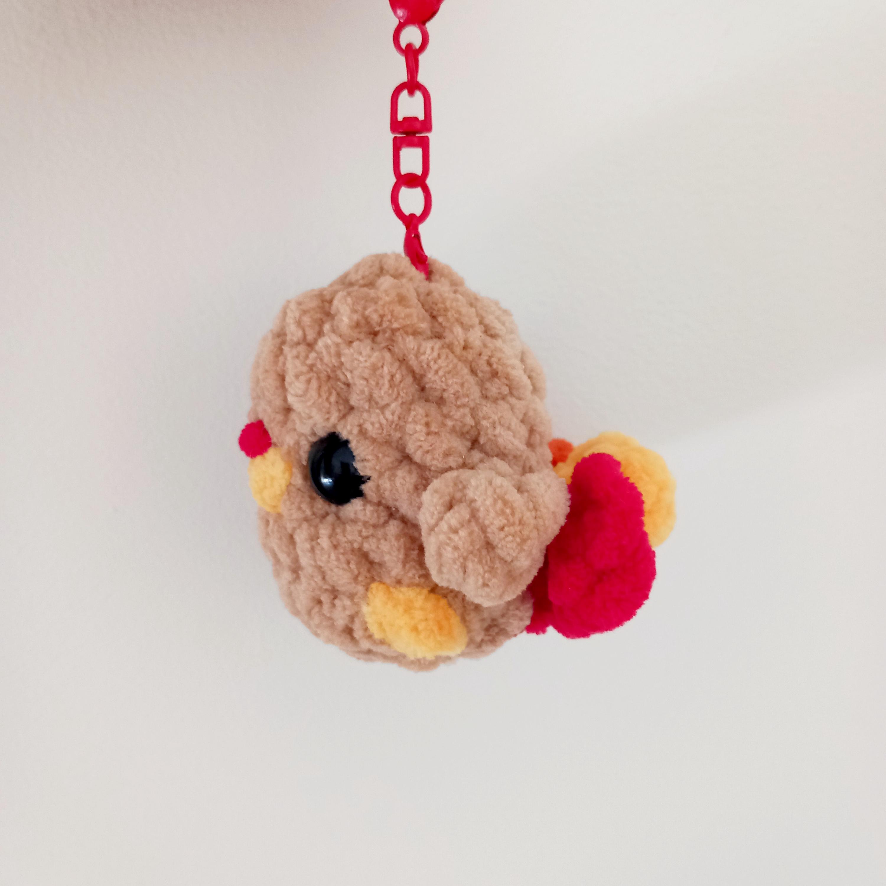 Baby Turkey No Sew Crochet Pattern, Amigurumi Keychain (PDF Pattern) - Etsy