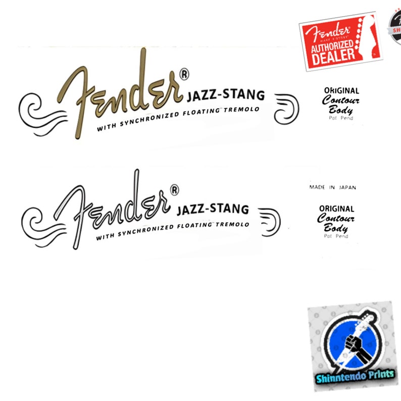 Fender Jazz-stang Headstock Decals - Etsy