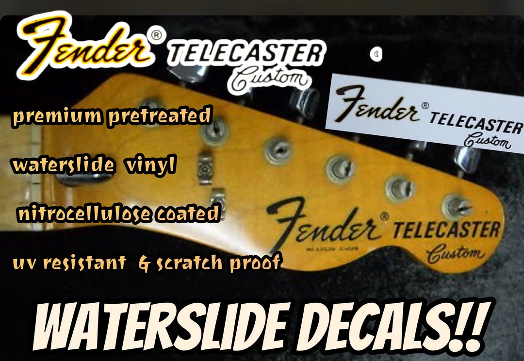 Fender Vintage CBS Era Telecaster Custom Headstock Decal - Etsy