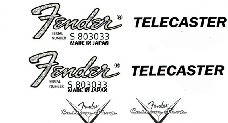 Fender Telecaster CBS Era Waterslide Decals Pk - Etsy