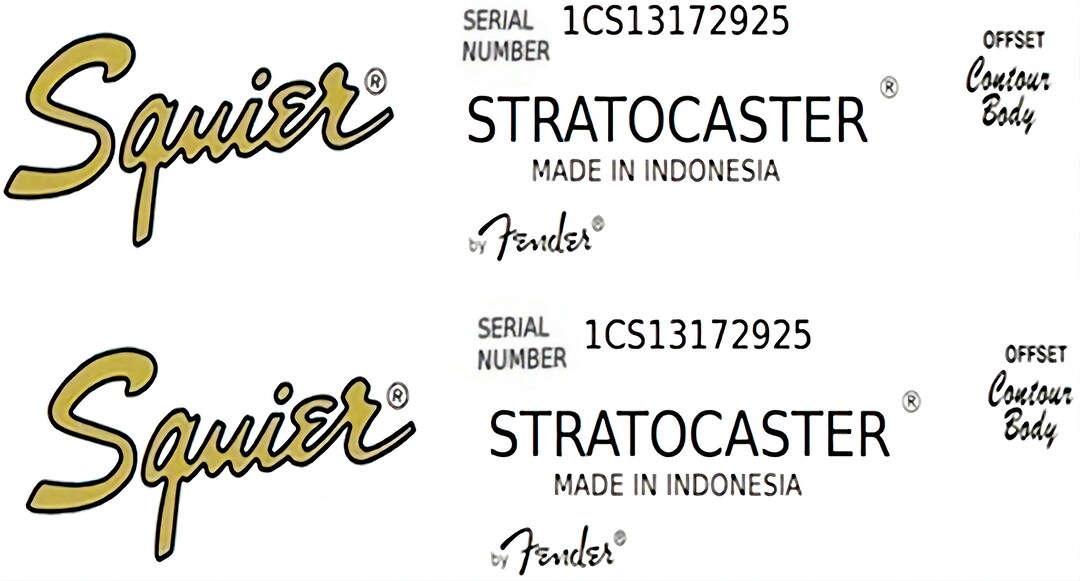 Squire Strat Pack Headstock Decals - Etsy UK
