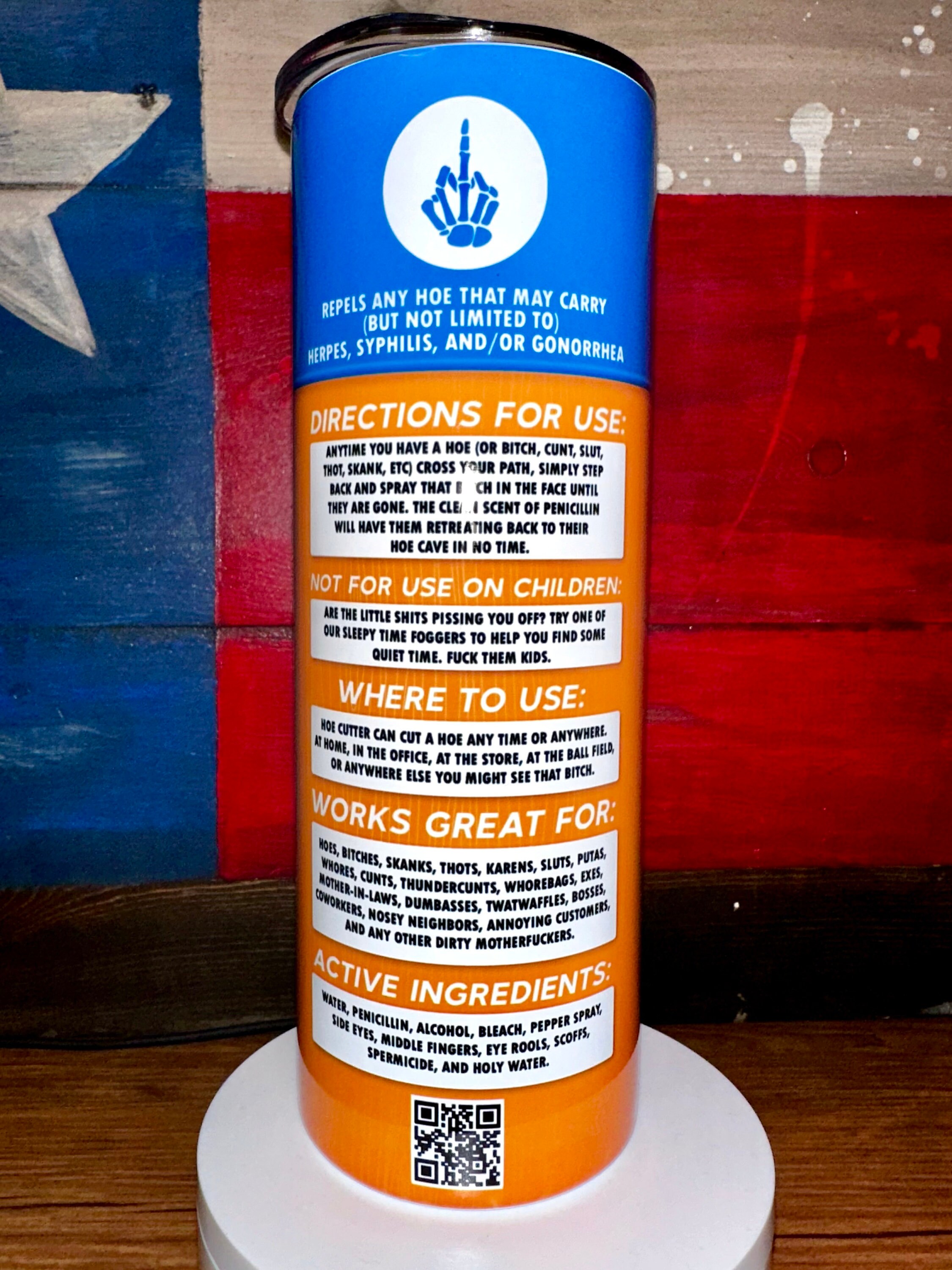 Hoe Cutter Disinfectant Spray Can 20 Oz Stainless Sublimation Tumbler ...