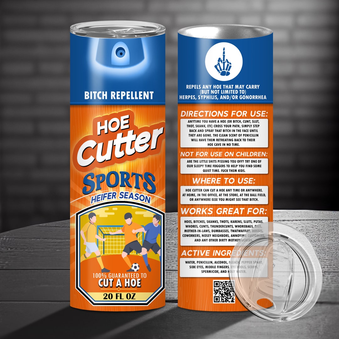 Hoe Cutter Disinfectant Spray Can 20 Oz Stainless Sublimation Tumbler ...
