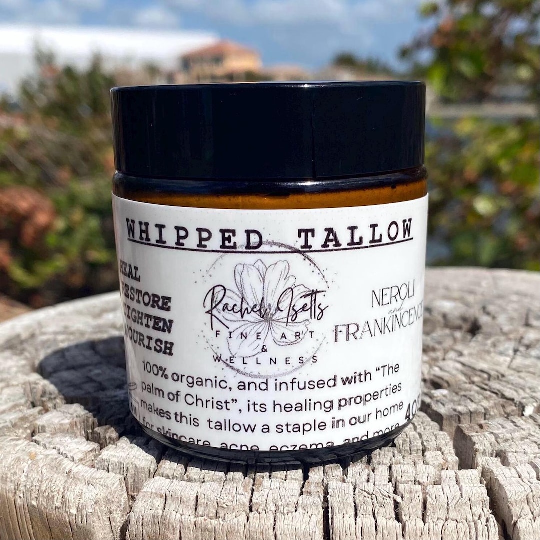 Whipped Tallow 4oz | Neroli & Frankincense | Handcrafted, Organic Anti ...