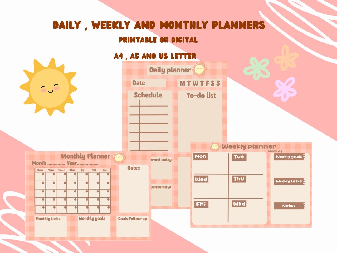 Peachy iPad Planner Set | Undated Digital Planner | Productivity ...