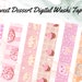 Kawaii Washi Tape for Digital Planner | Sweet Dessert Washi Tape Set ...