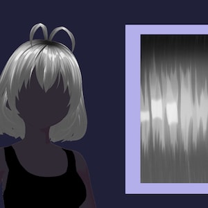 Vroid Studio Greyscale Hair Texture Pack - Etsy