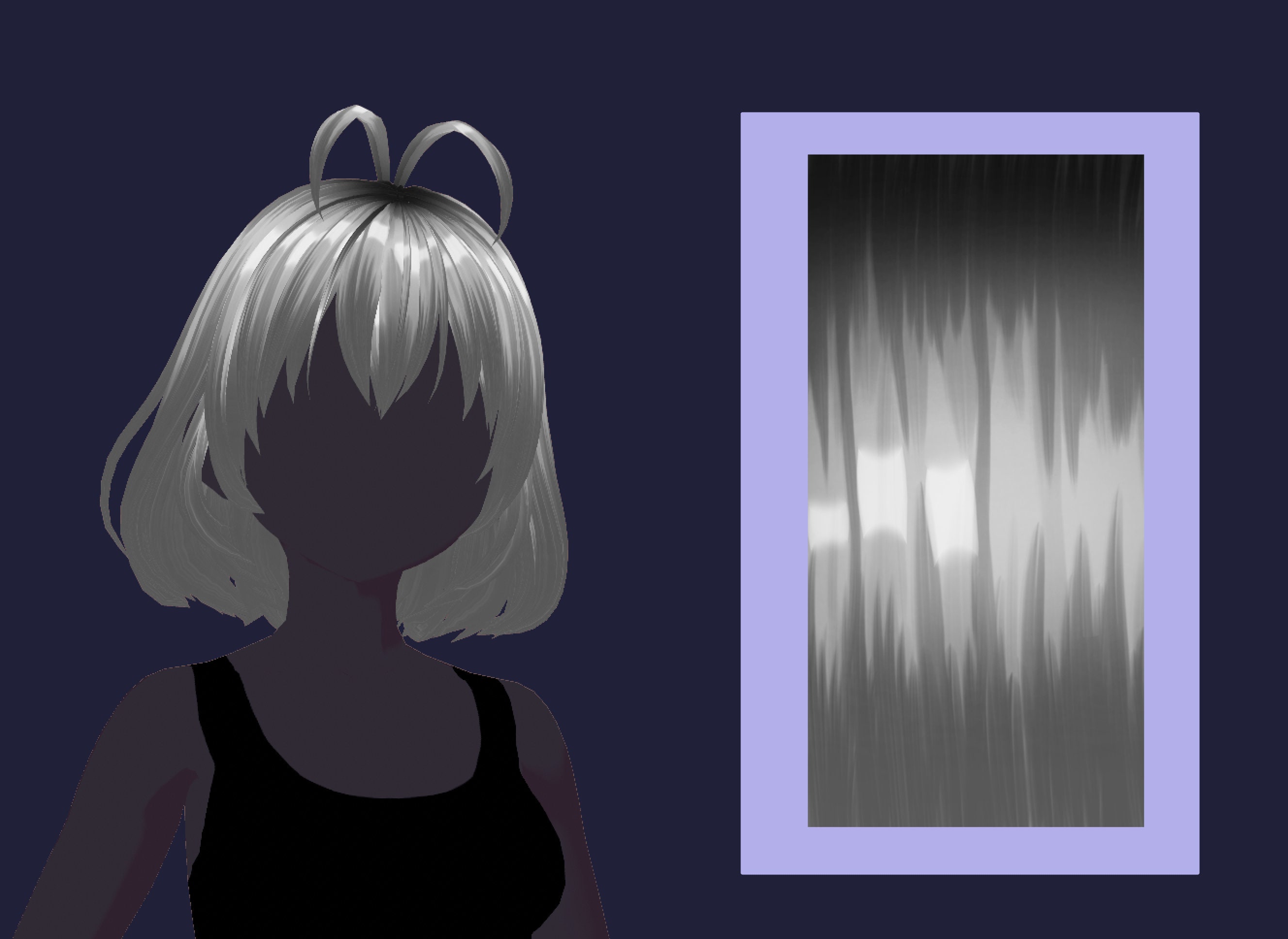 Vroid Studio Greyscale Hair Texture Pack - Etsy