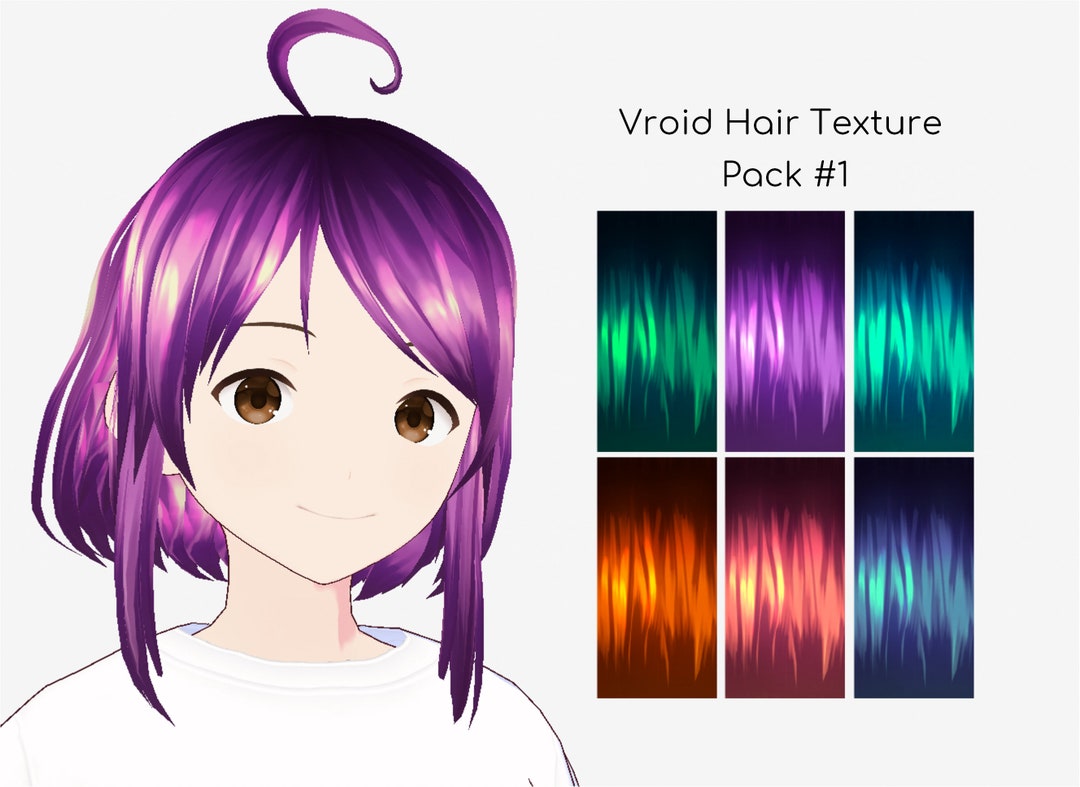 Vroid Studio Hair Texture Pack - Etsy