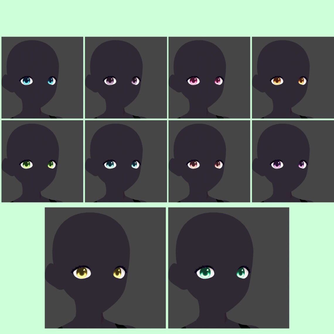 Vroid Studio Iris Texture Pack - Etsy UK