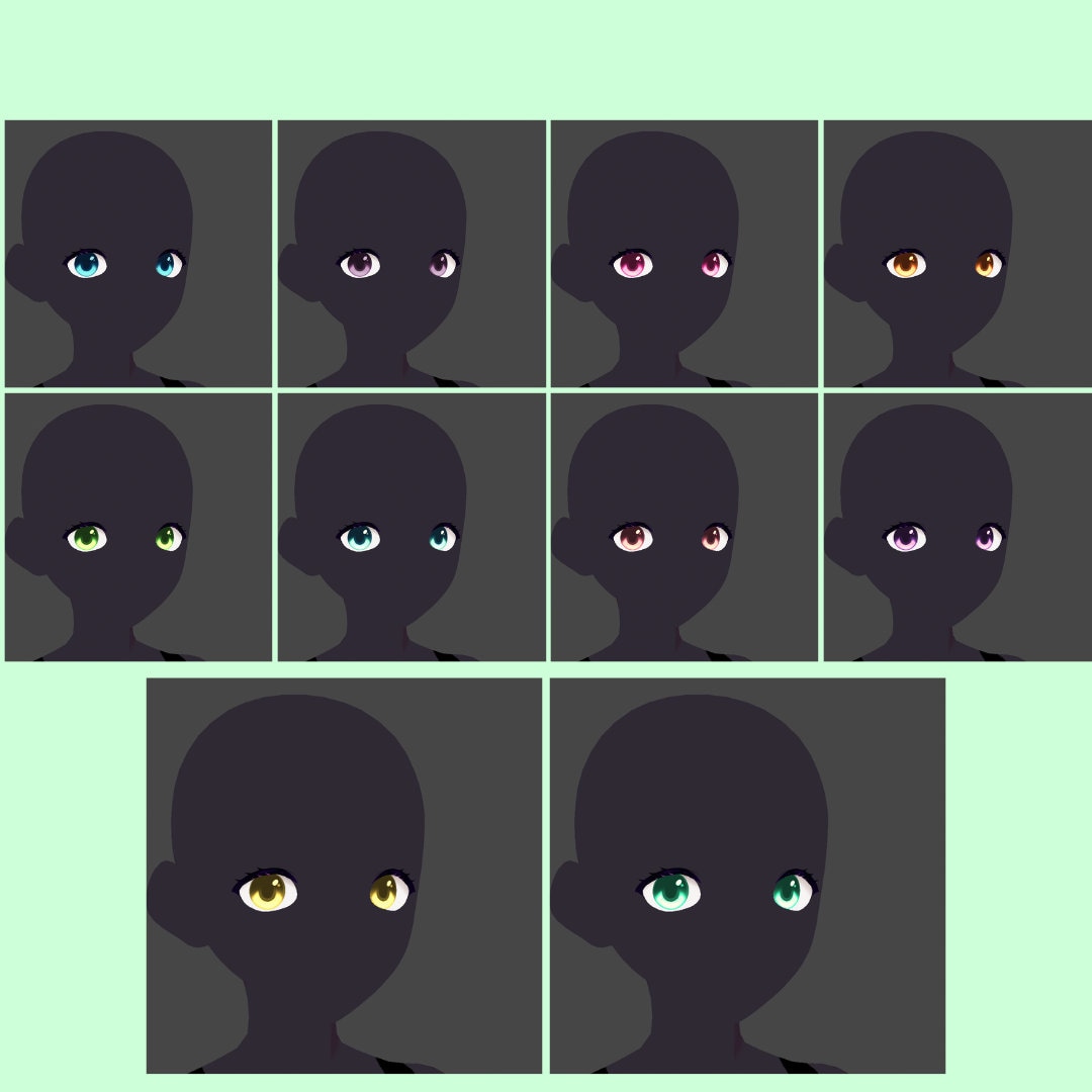 Vroid Studio Iris Texture Pack - Etsy UK