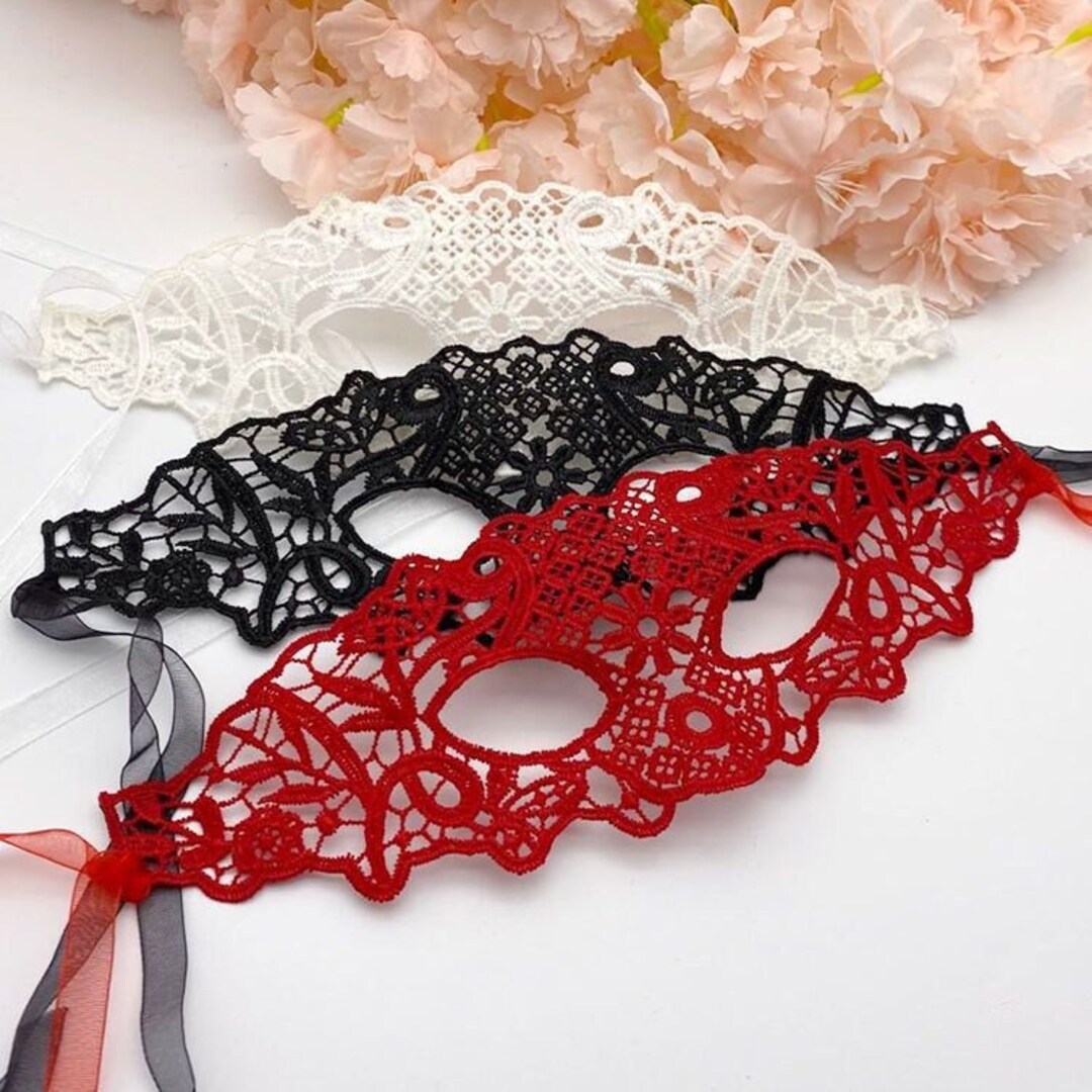 Black Lace Mask Black Dance Mask Venice Lace Mask Suitable - Etsy
