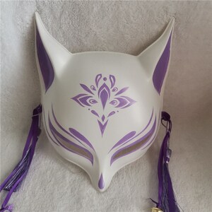 Japanese Fox Mask Fox Makeup Dance Mask Craft Fox Fox - Etsy