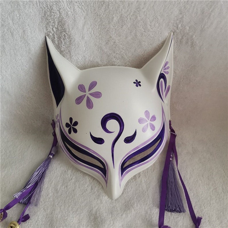Japanese Fox Mask Fox Makeup Dance Mask Craft Fox Fox - Etsy