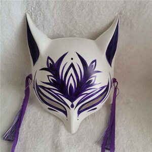 Japanese Fox Mask Fox Makeup Dance Mask Craft Fox Fox - Etsy