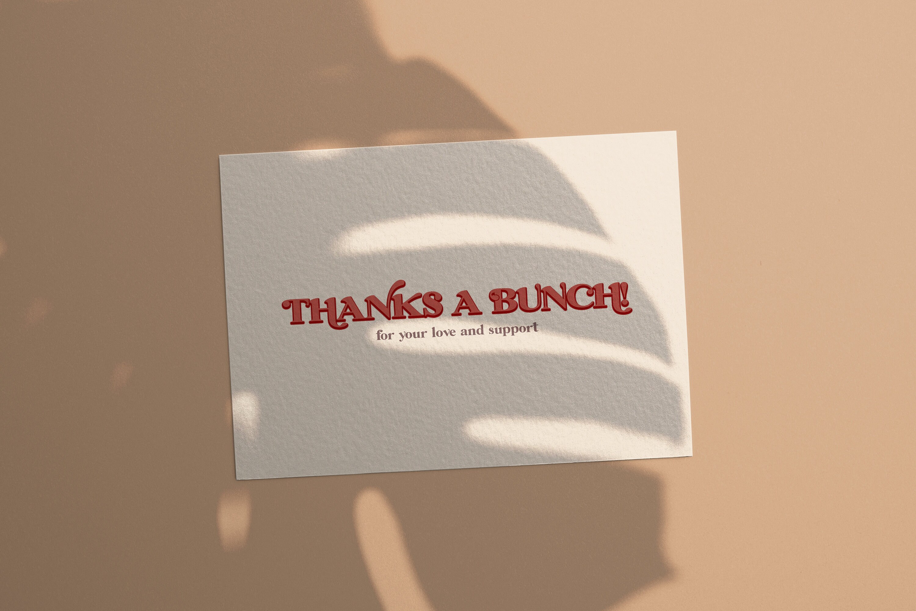 Printable Funky Thank You Card - Etsy