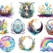Watercolor Ostara Spring Equinox PNG Bundle, Eostre Spiritual Clipart ...