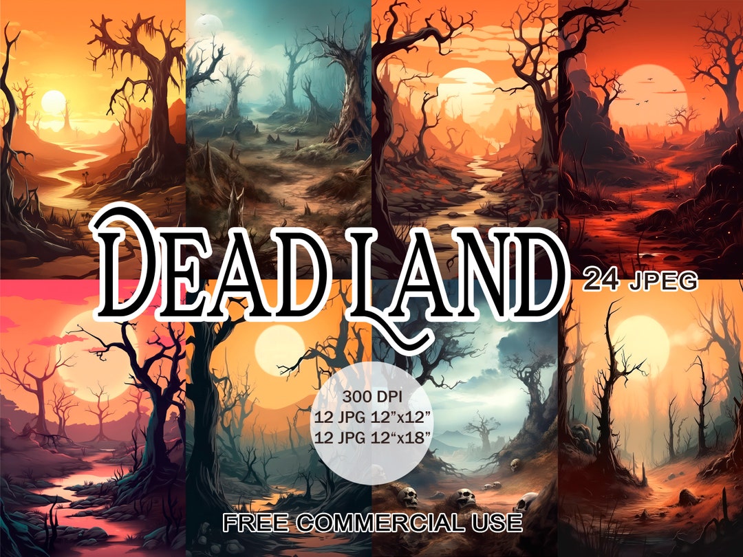 End of the World Clipart, Post Apocalyptic Landscape Images Bundle With ...