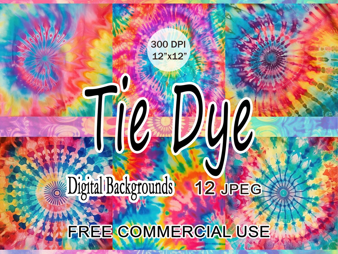 Tie Dye Clipart, Rainbow Psychedelic Pattern Background, Colorful ...