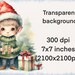 Classic Christmas Elf PNG Bundle, Watercolor Christmas Clipart, Holiday ...